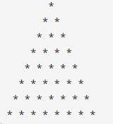 PHP Star triangle Pattern program - Code for Java c